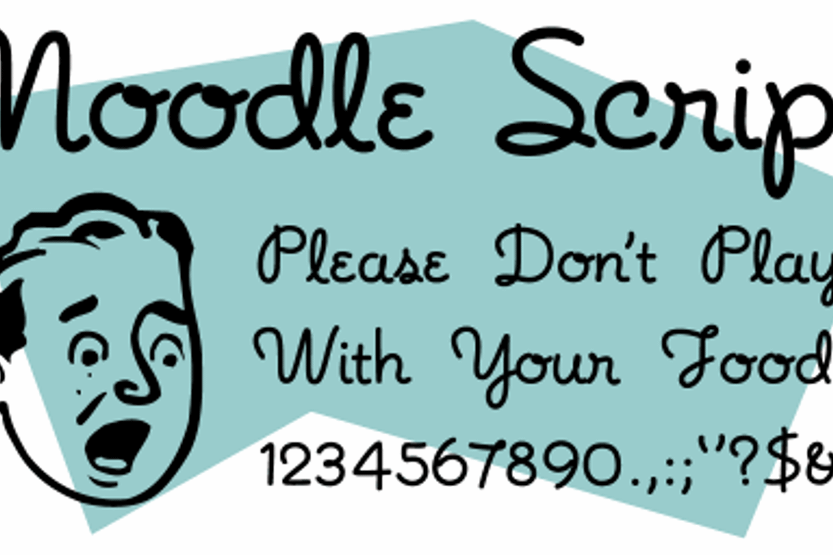 Noodle Script Font | Dave Bastian | FontSpace