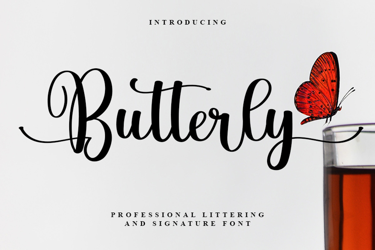 Butterfly Font | FreshTypeINK | FontSpace