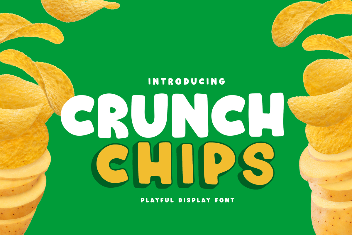 Crunch Chips Font | docallisme | FontSpace