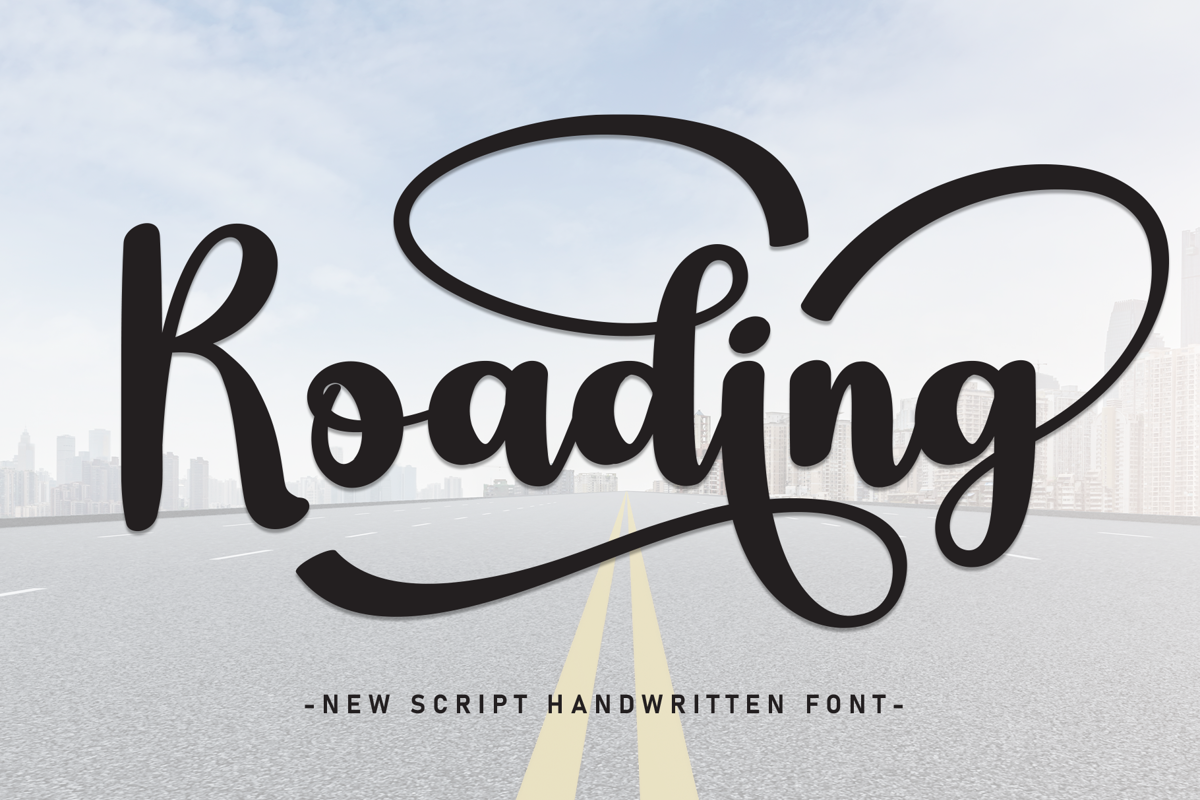 Roading Font - Free Download
