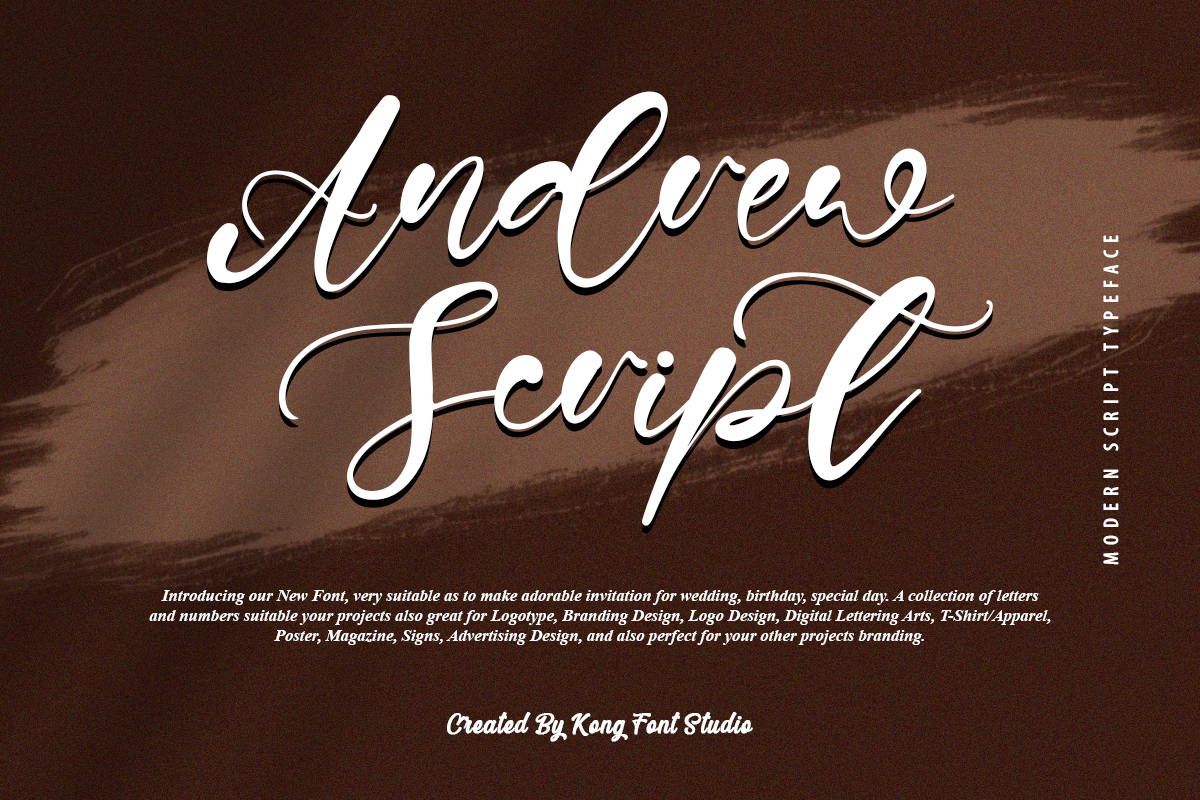 Andrew Script Font | Fontkong | FontSpace