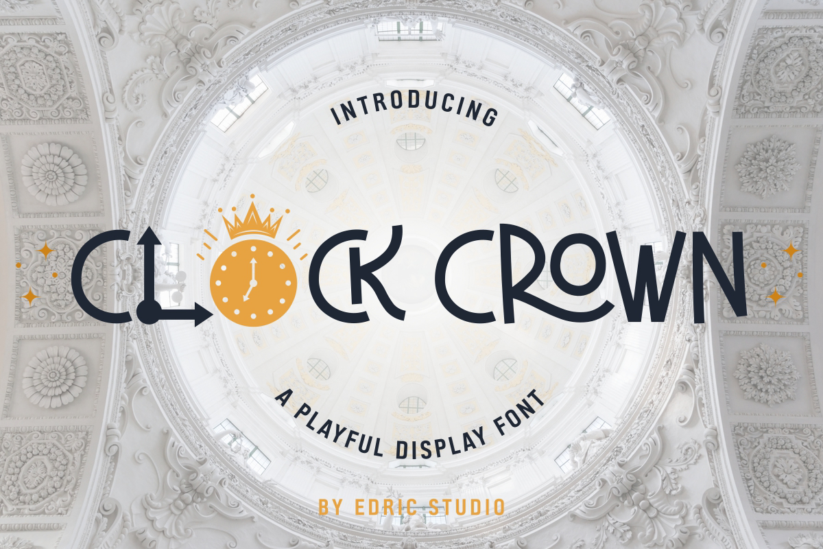 Clock Crown Font | Edric Studio | FontSpace