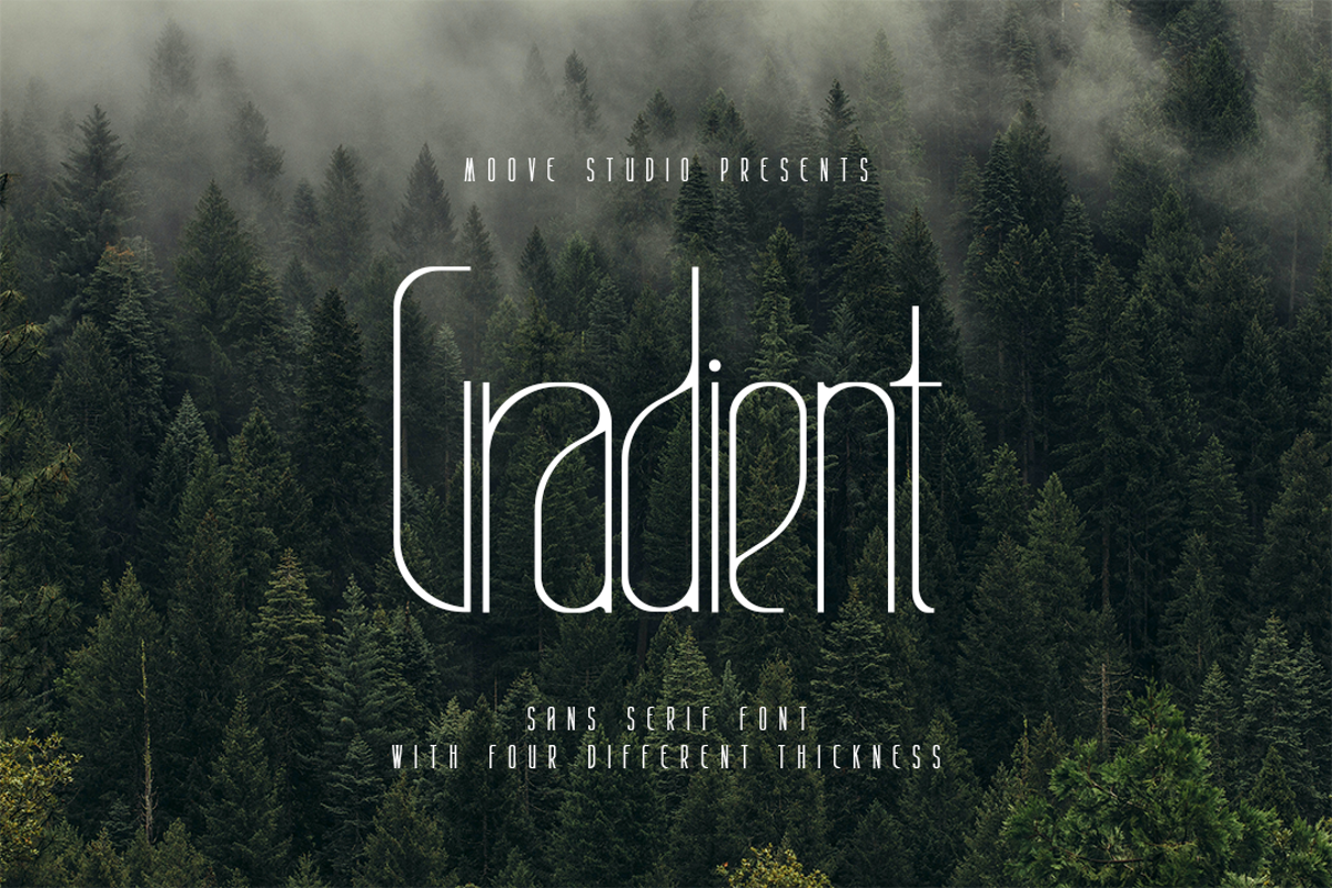 Gradient Font | Moove Studio | FontSpace