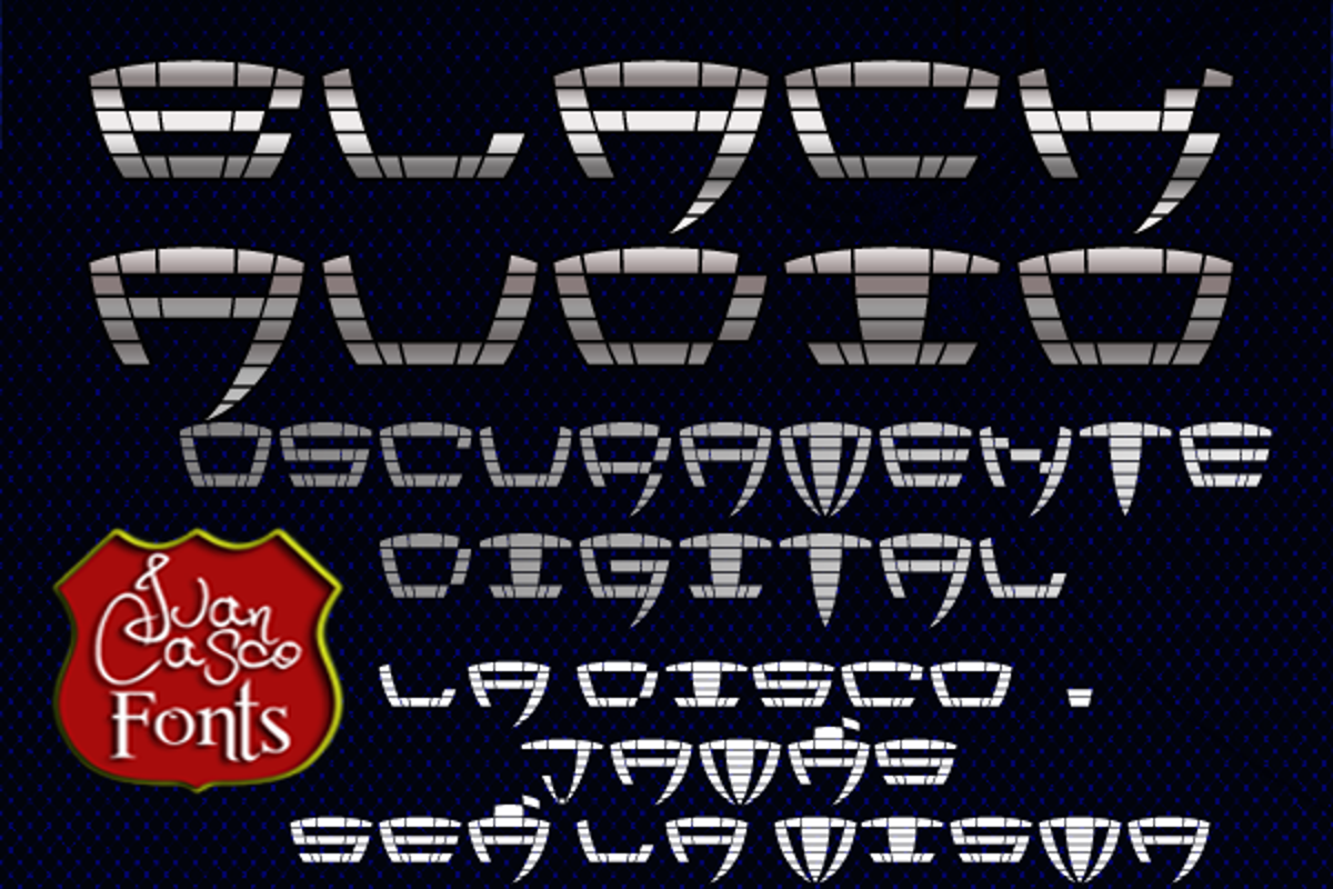 Black Audio Font | Juan Casco | FontSpace