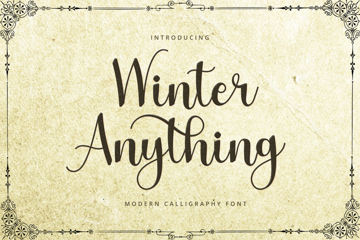 Winter Anything Font - Free Download