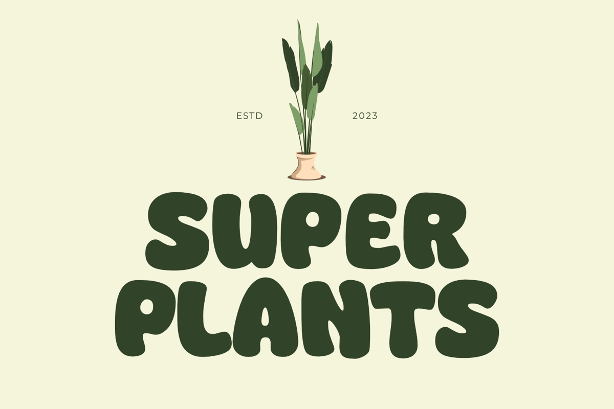 Super Plants Font - Free Download