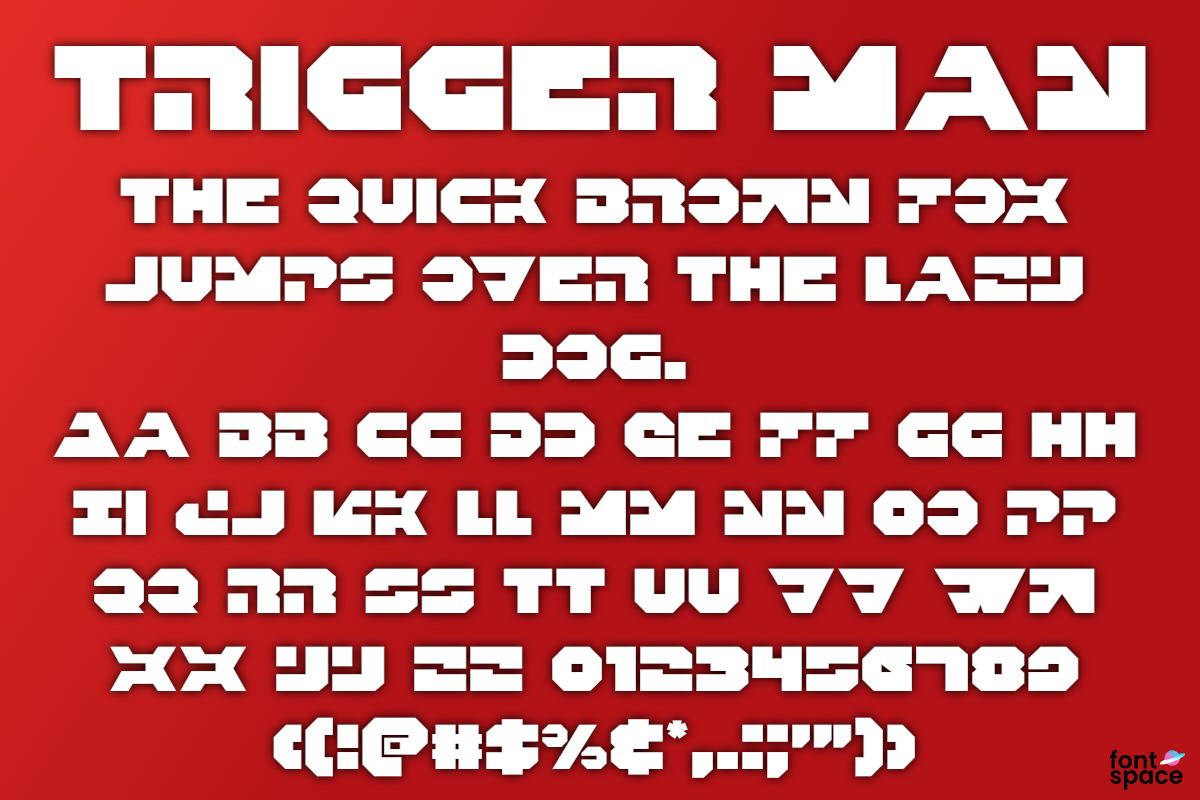 Trigger Man Font | Iconian Fonts | FontSpace