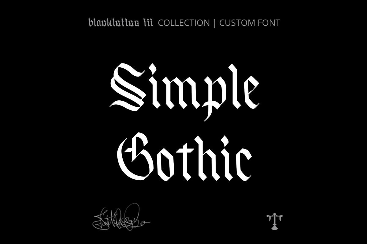 Simple Gothic Font - Free Download