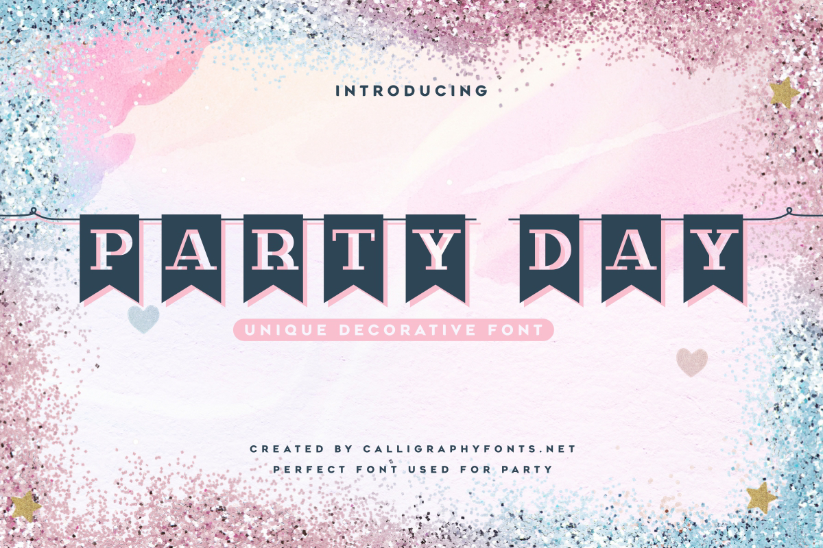 Party Day Font | CalligraphyFonts.net | FontSpace