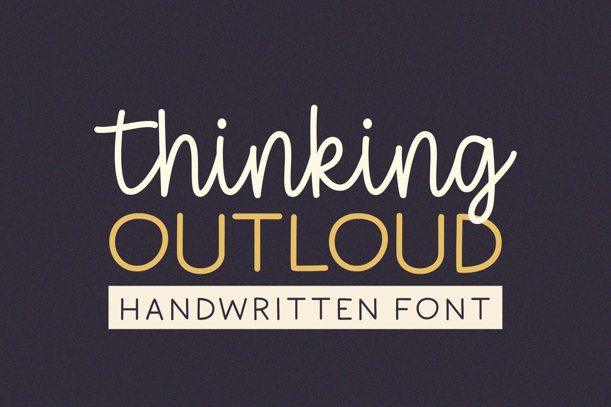 Thinking Outloud Font | BalevgraphStudio | FontSpace
