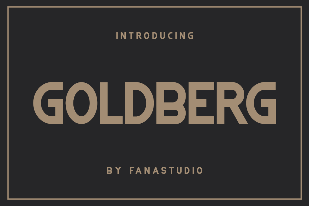 GOLDBERG Font | NissaStudio | FontSpace