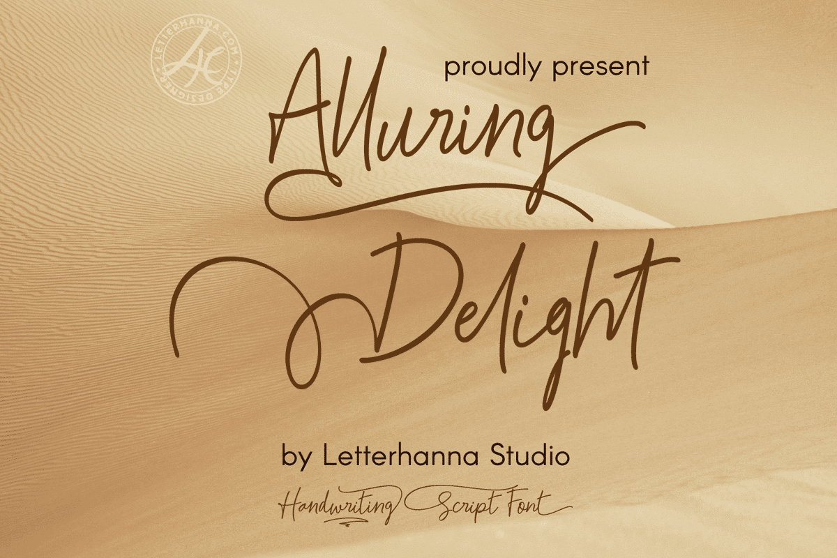 Alluring Delight Font | Letterhanna | FontSpace