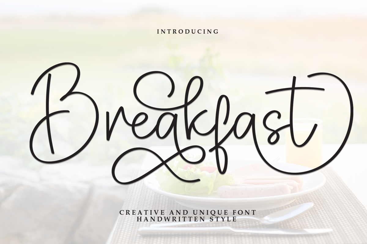 Breakfast Font - Free Download