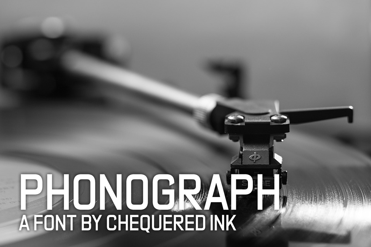 Phonograph Font | Chequered Ink | FontSpace