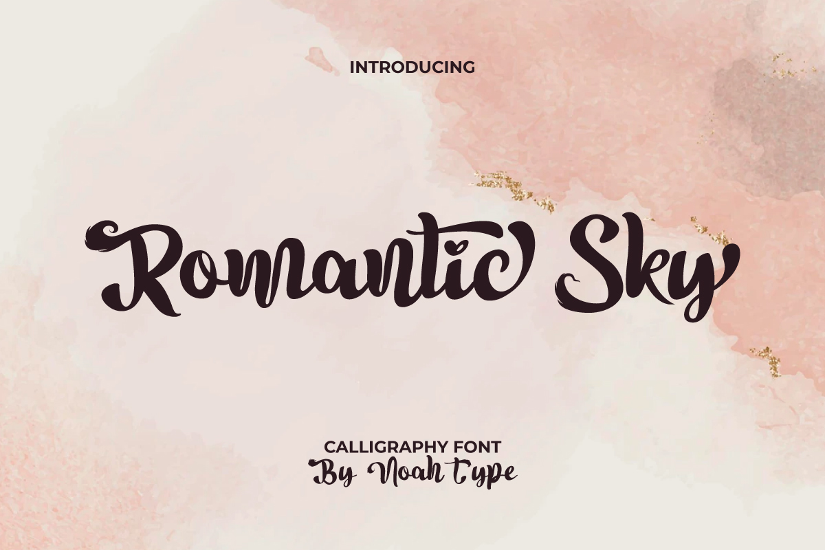 Romantic Sky Font | noahtype | FontSpace