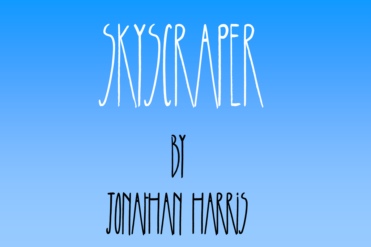 Skyscraper Font | Jonathan S. Harris | FontSpace