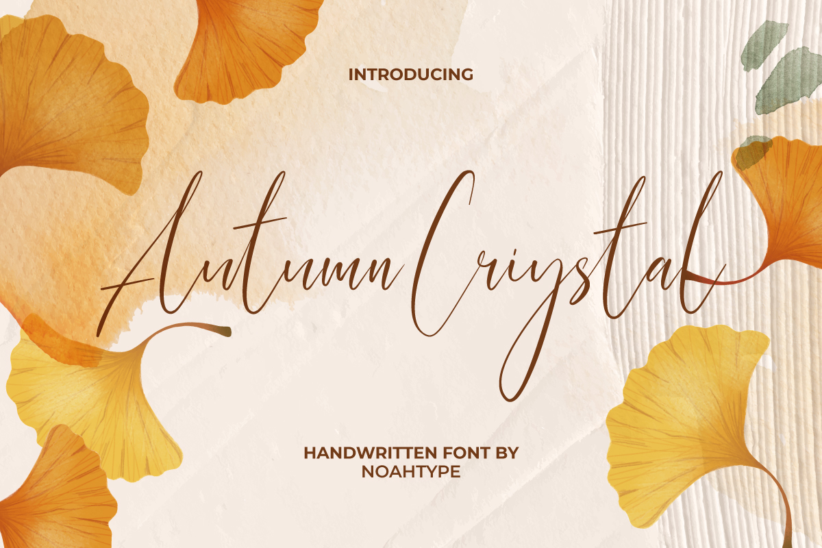 Autumn Crystal Font | noahtype | FontSpace