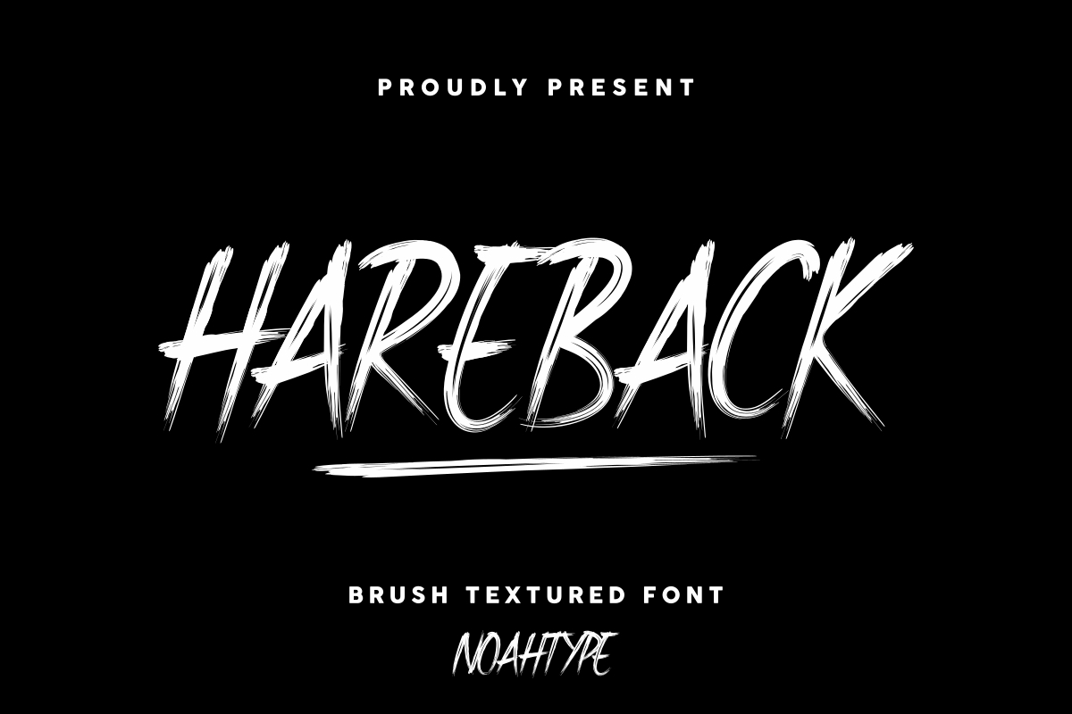 Hareback Font | noahtype | FontSpace