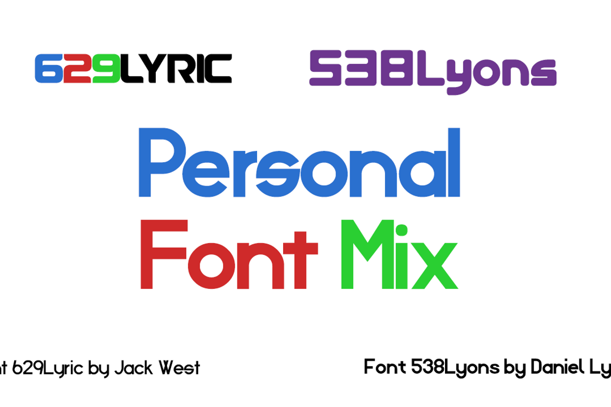 Personal Font Mix - Free Download