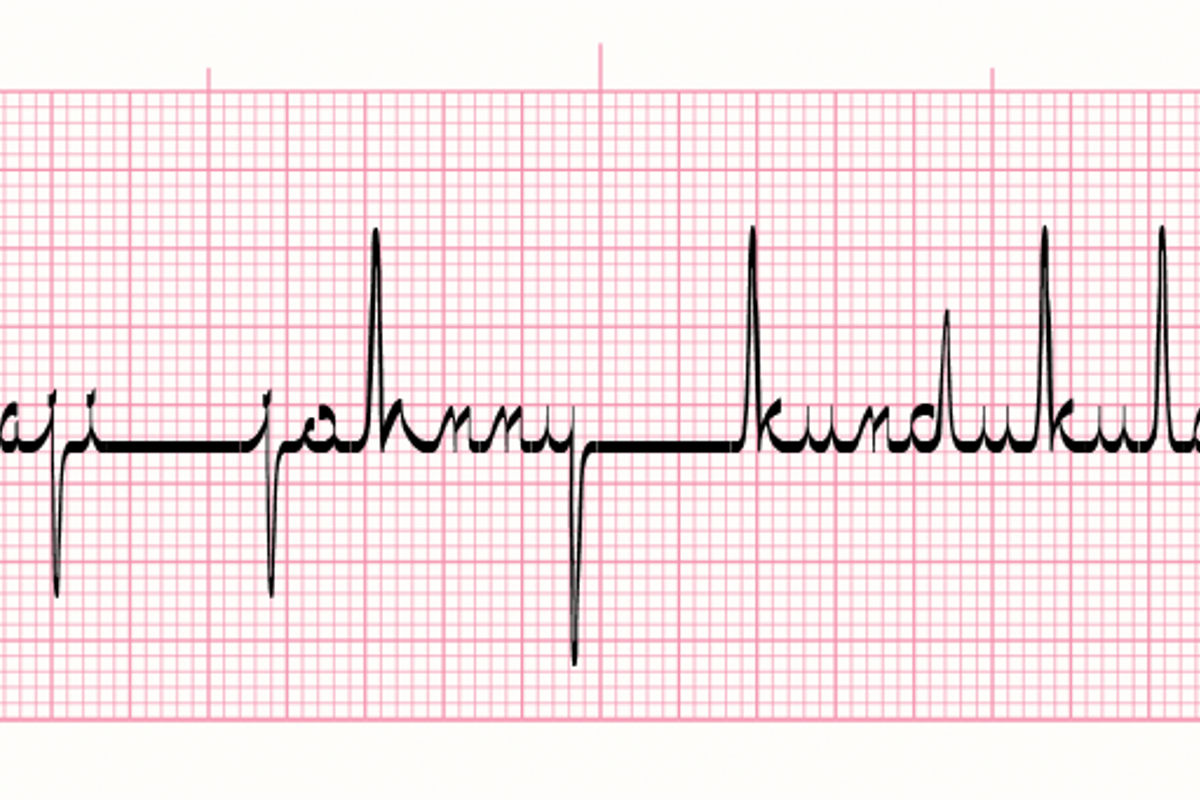 ECG saji Font - Free Download