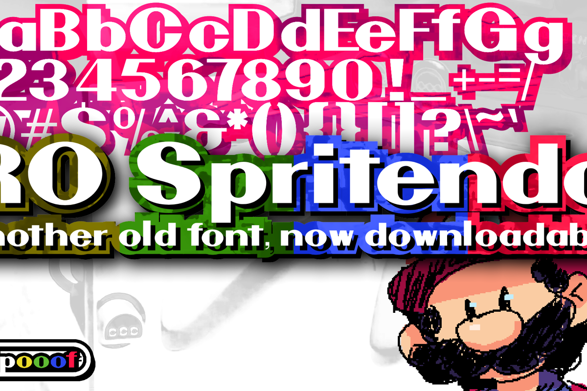 RO Spritendo (Nintendo Logo) Font - Free Download