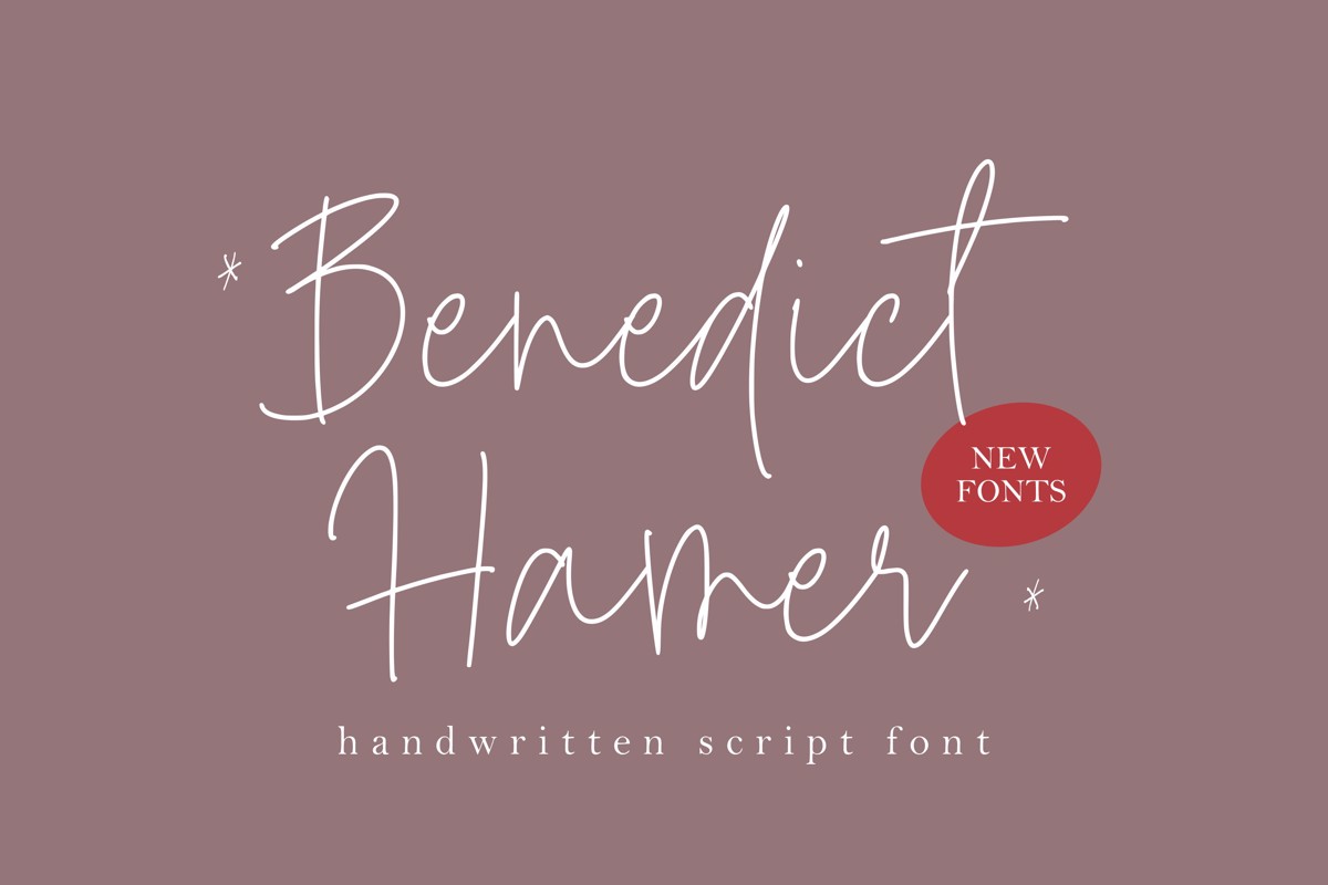 Benedict Hamer Font - Free Download