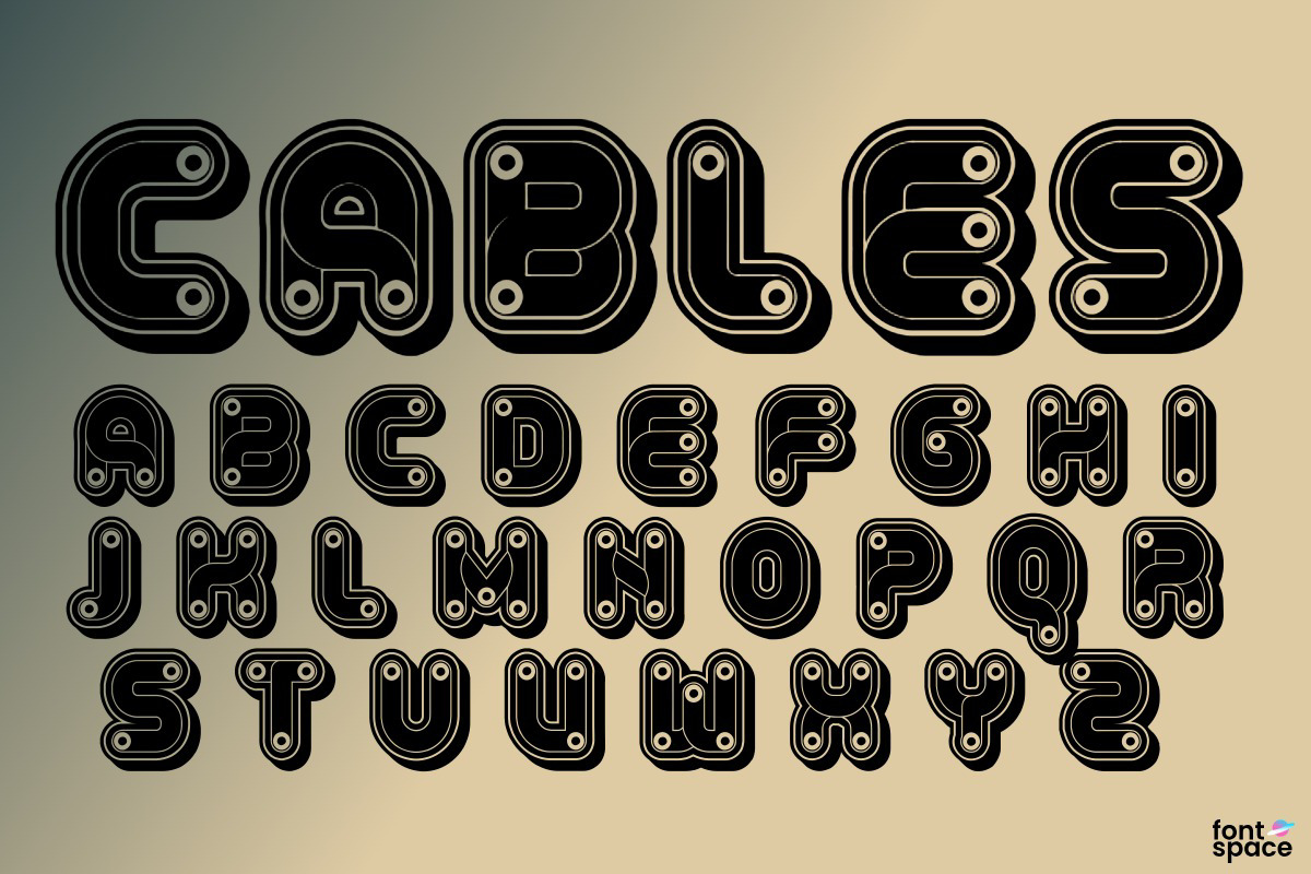 Cables Font | Vladimir Nikolic | FontSpace