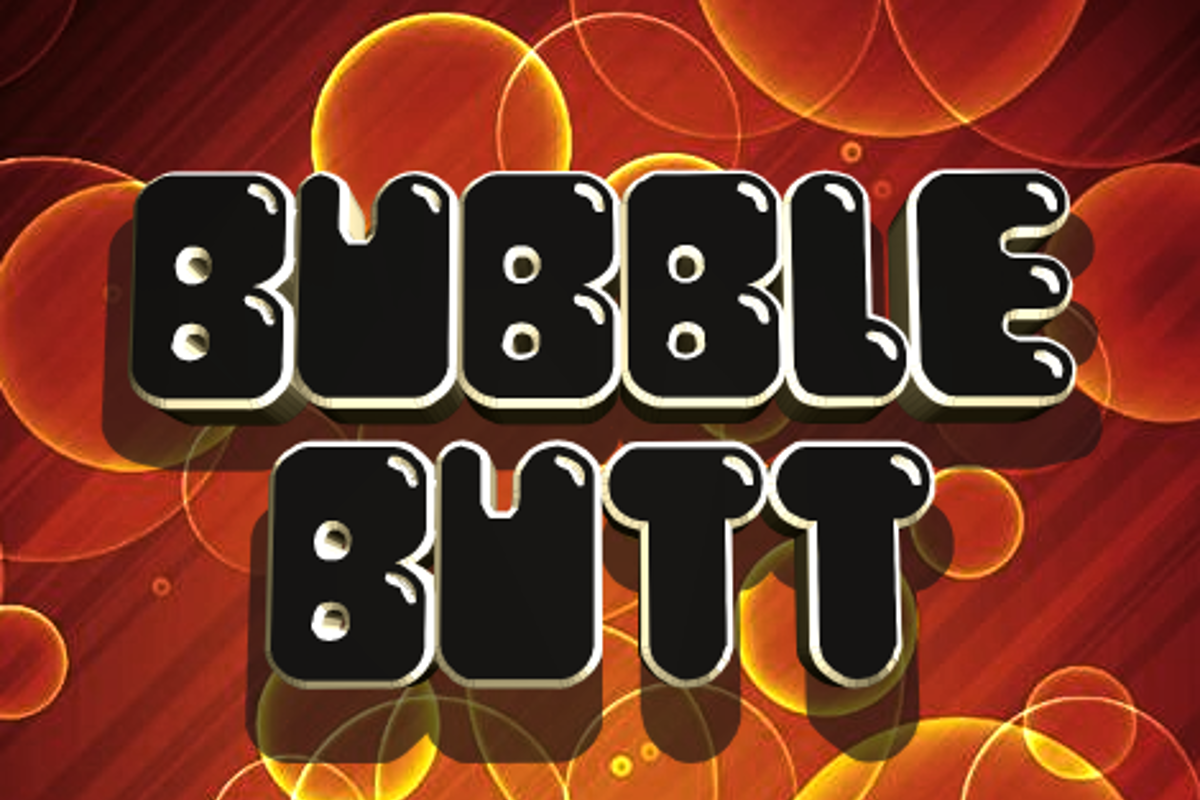 Bubble Butt Font - Free Download