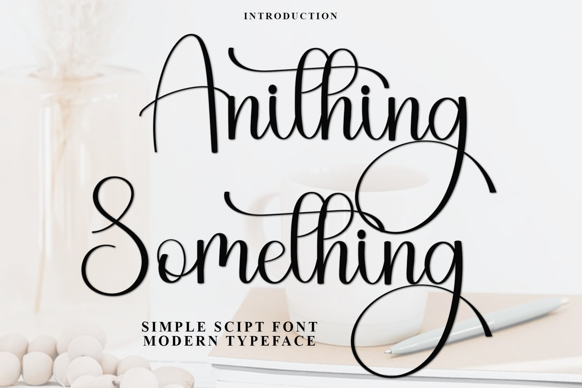 Anithing Something Font | FreshTypeINK | FontSpace