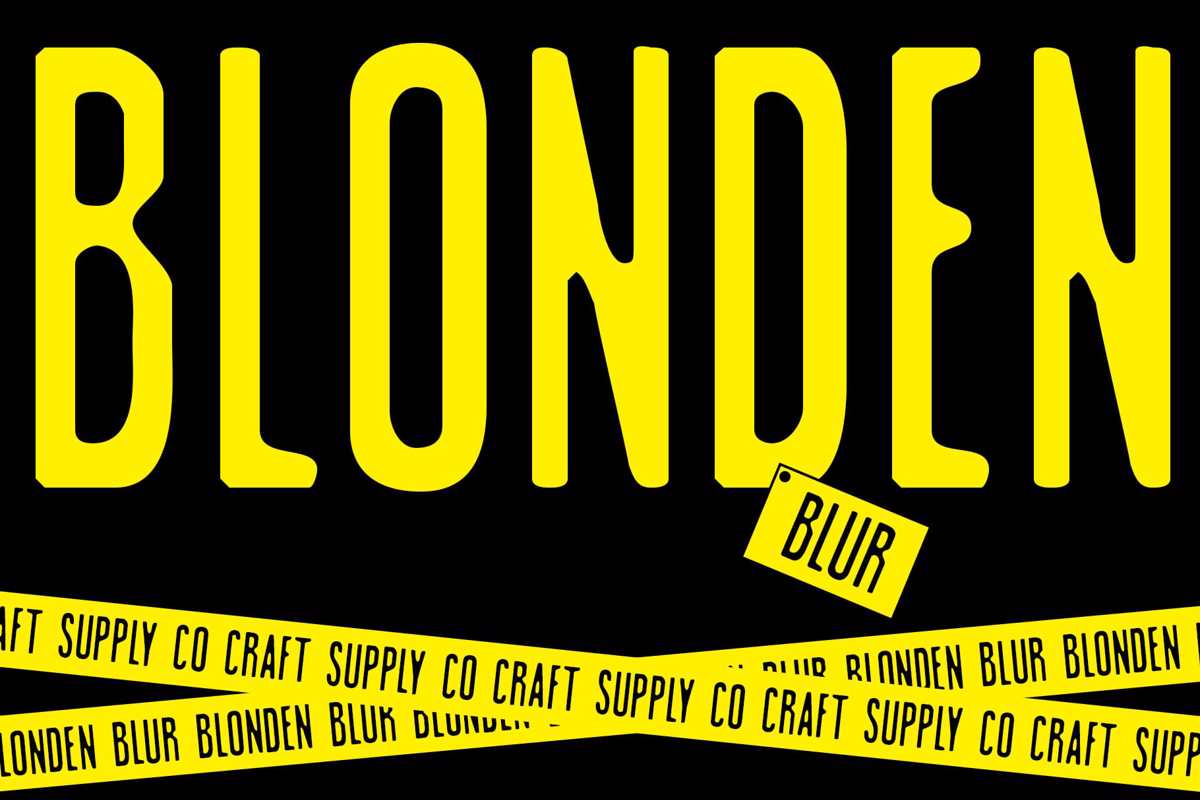 Blonden Blur Font - Free Download