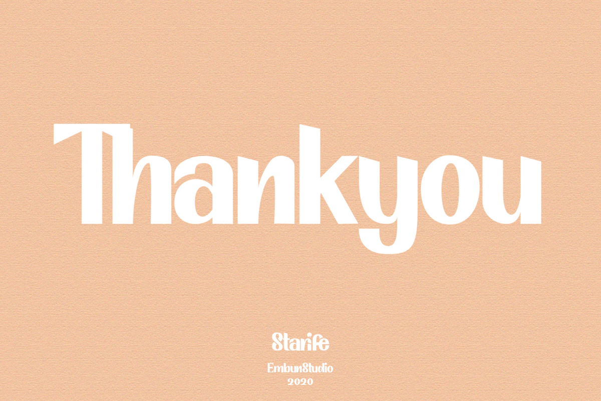 Starife Font | EmbunStudio | FontSpace