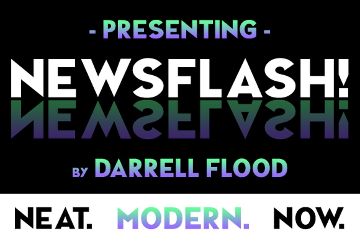 NEWSFLASH Font | HAWTPIXEL - Darrell Flood | FontSpace