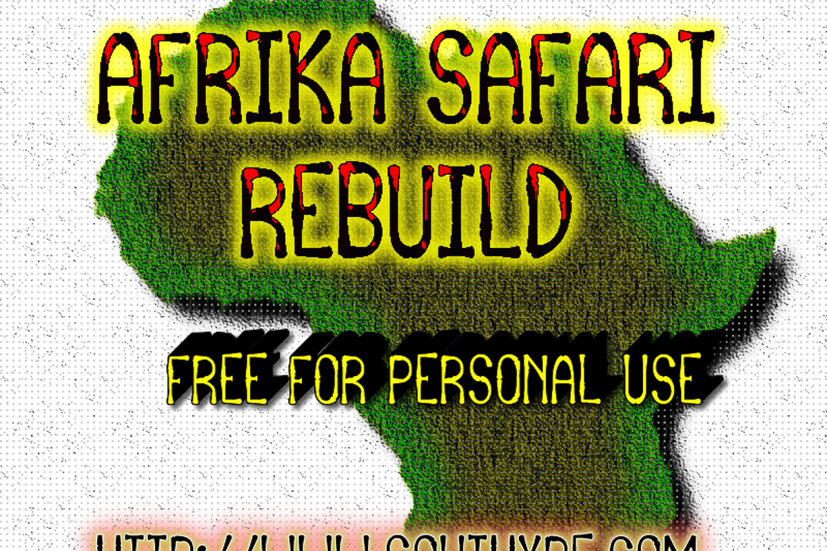 Afrika Safari Rebuild St Font | Southype | FontSpace