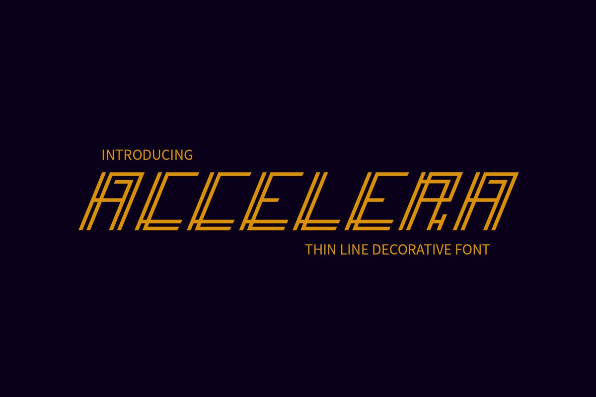 Accelera Font - Free Download