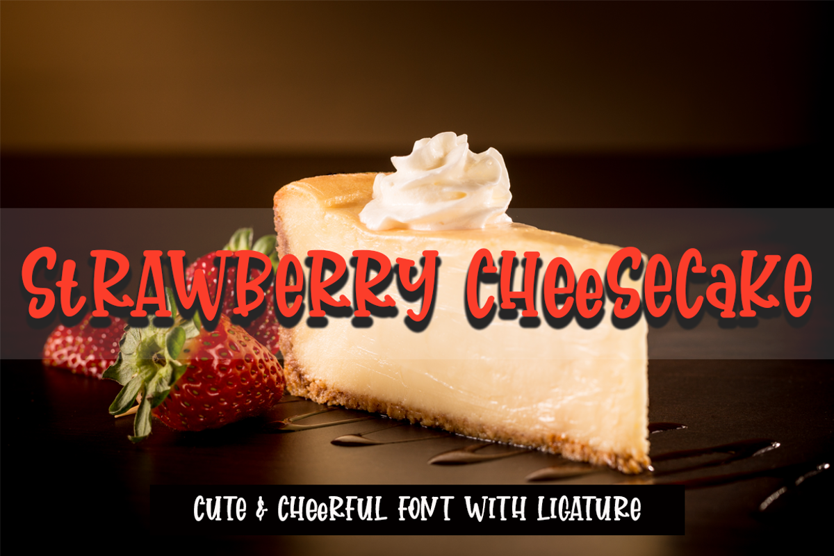 Strawberry cheesecake Font | Supersemar Letter | FontSpace
