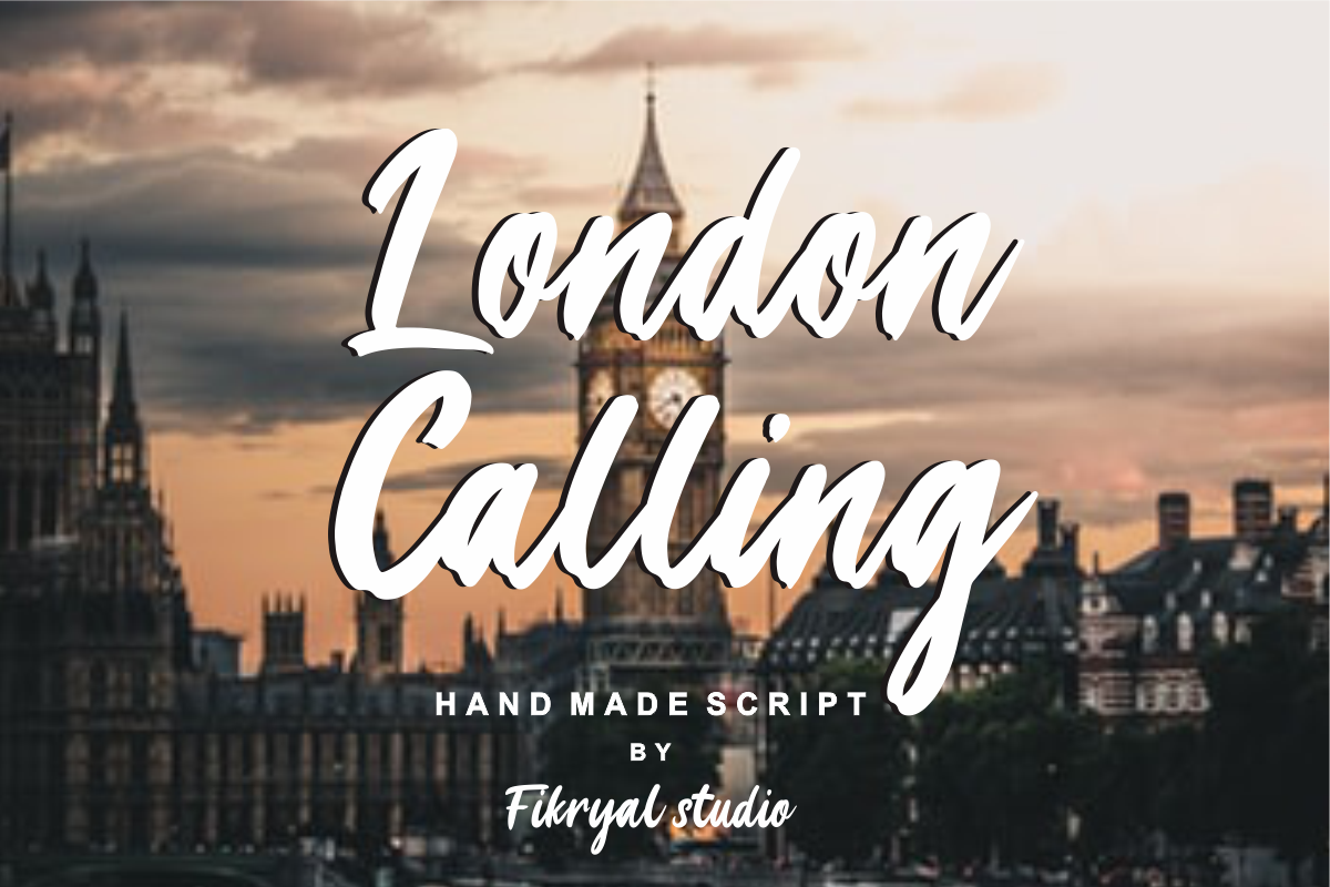 London Calling Font | fikryalstudio | FontSpace