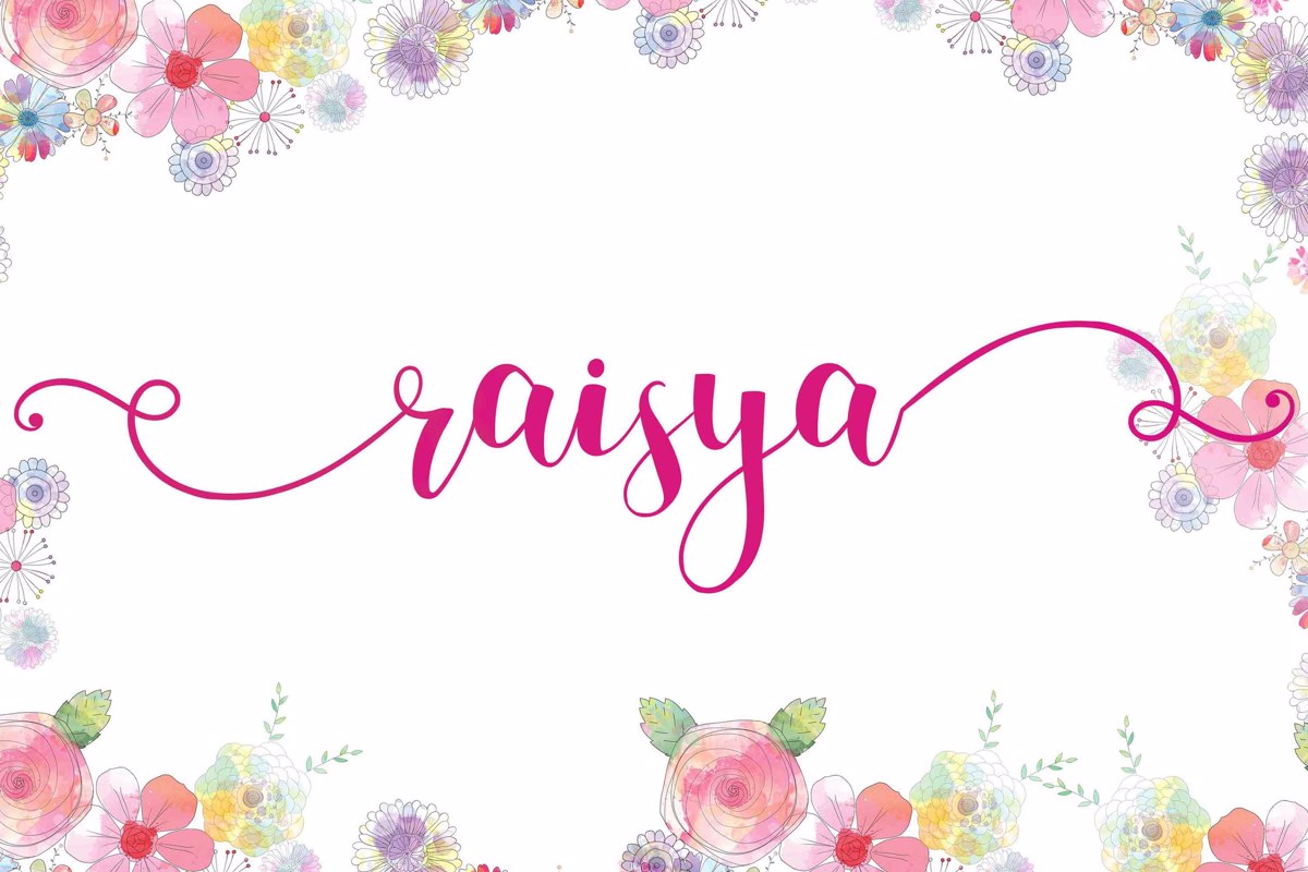 Raisya Font | niyyos.studio | FontSpace