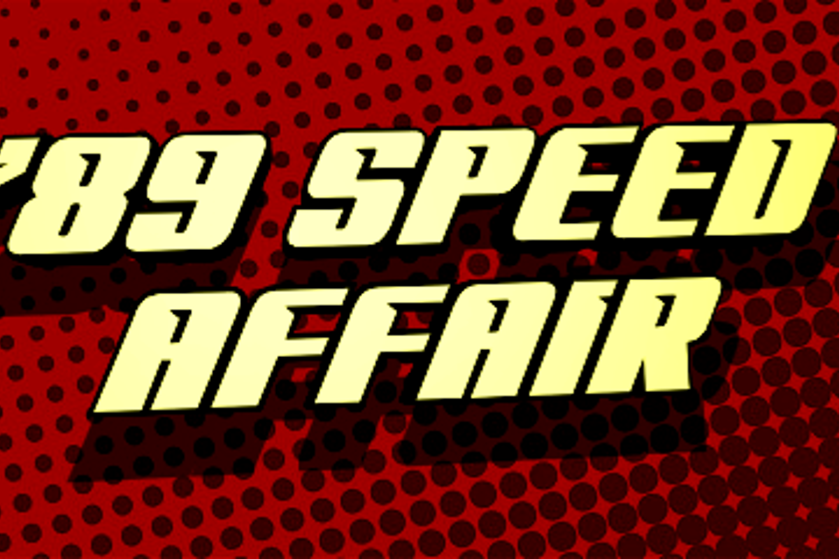 '89 Speed Affair Font | Iconian Fonts | FontSpace