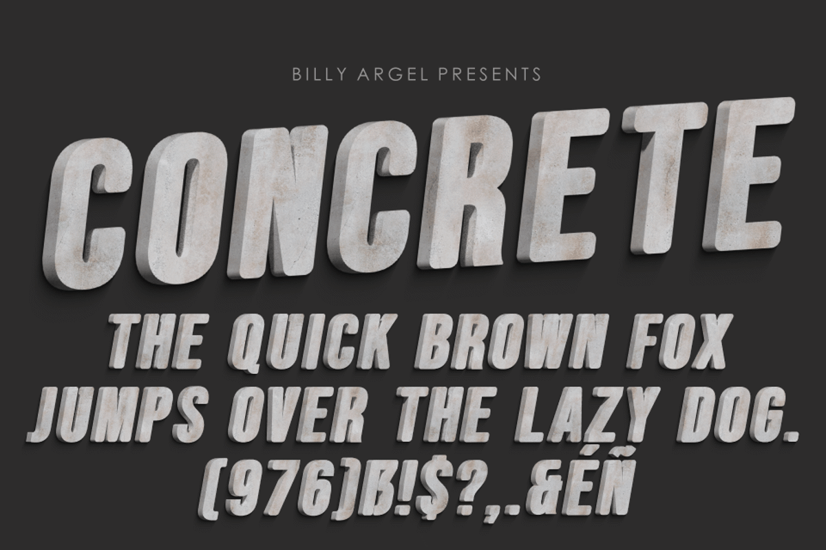 CONCRETE Font - Free Download