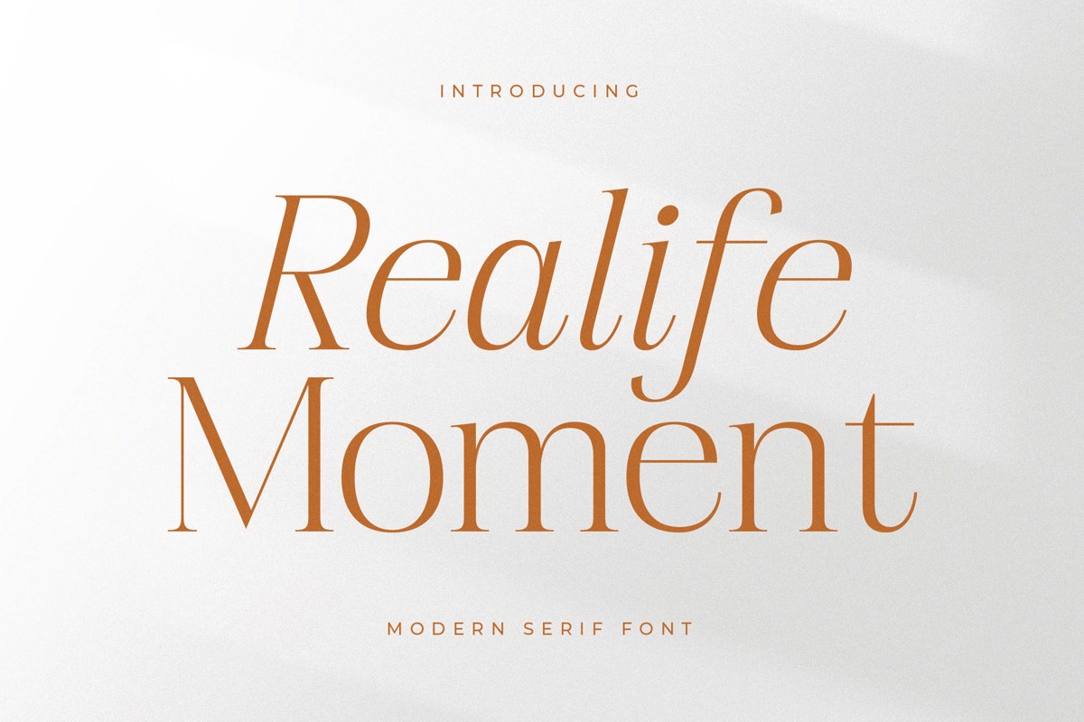 Realife Moment Font - Free Download