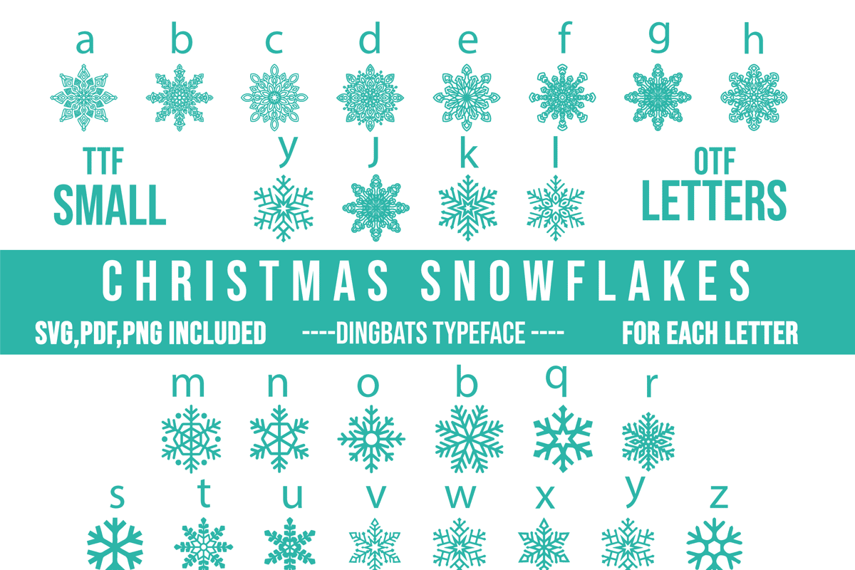 Christmas Snowflakes Font | Minimalistartstudio | FontSpace