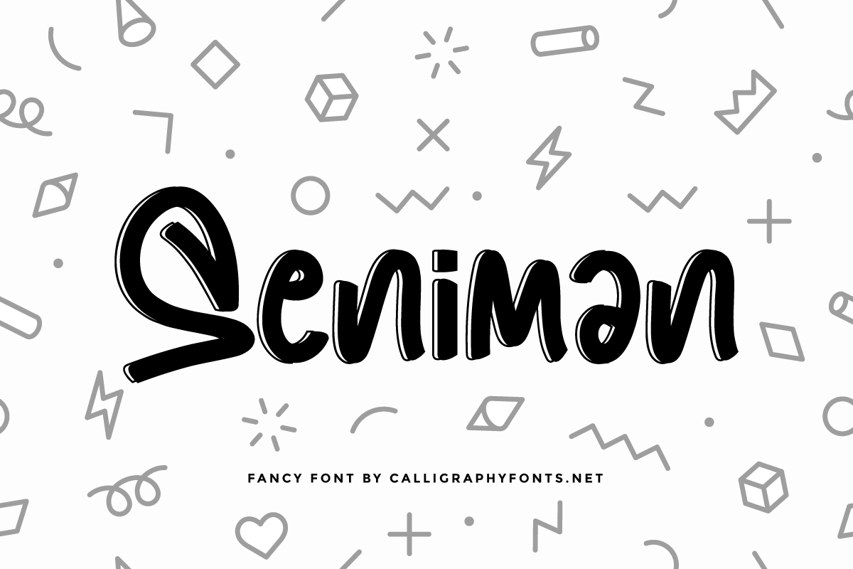 Seniman Font | CalligraphyFonts.net | FontSpace