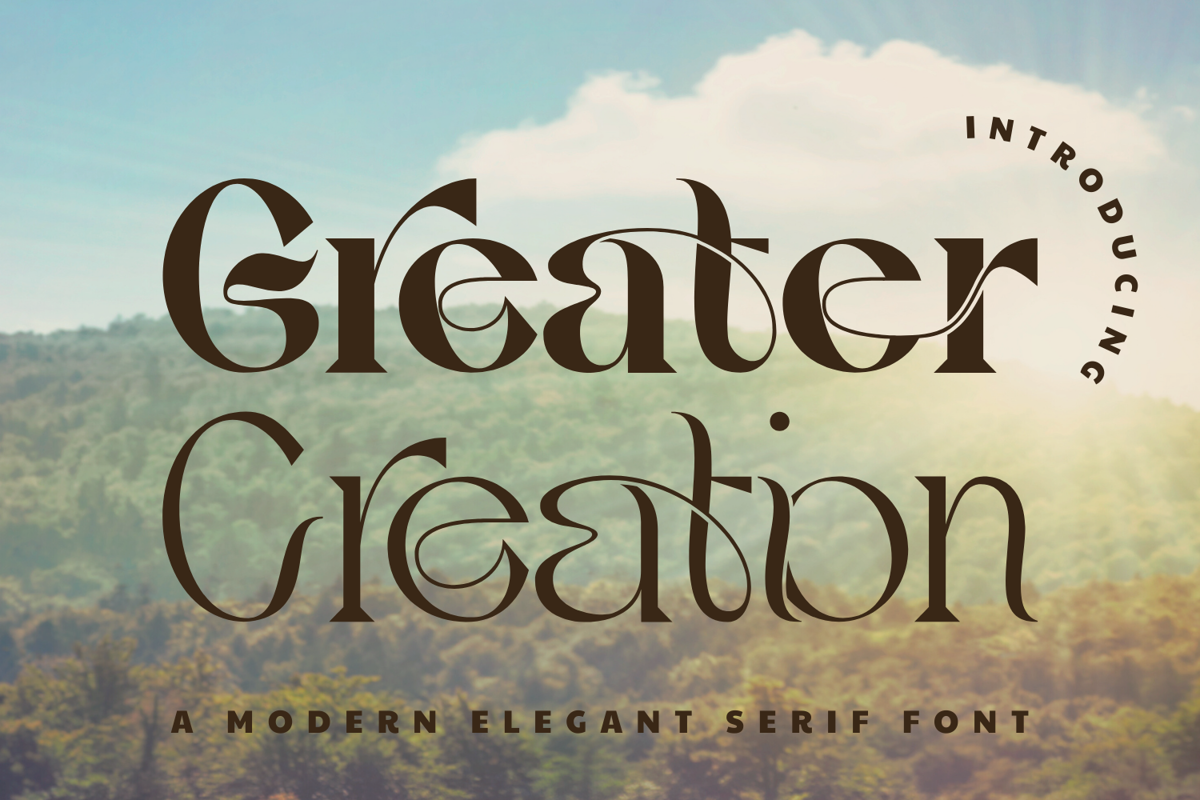 Greater Creation Font | 177Studio | FontSpace
