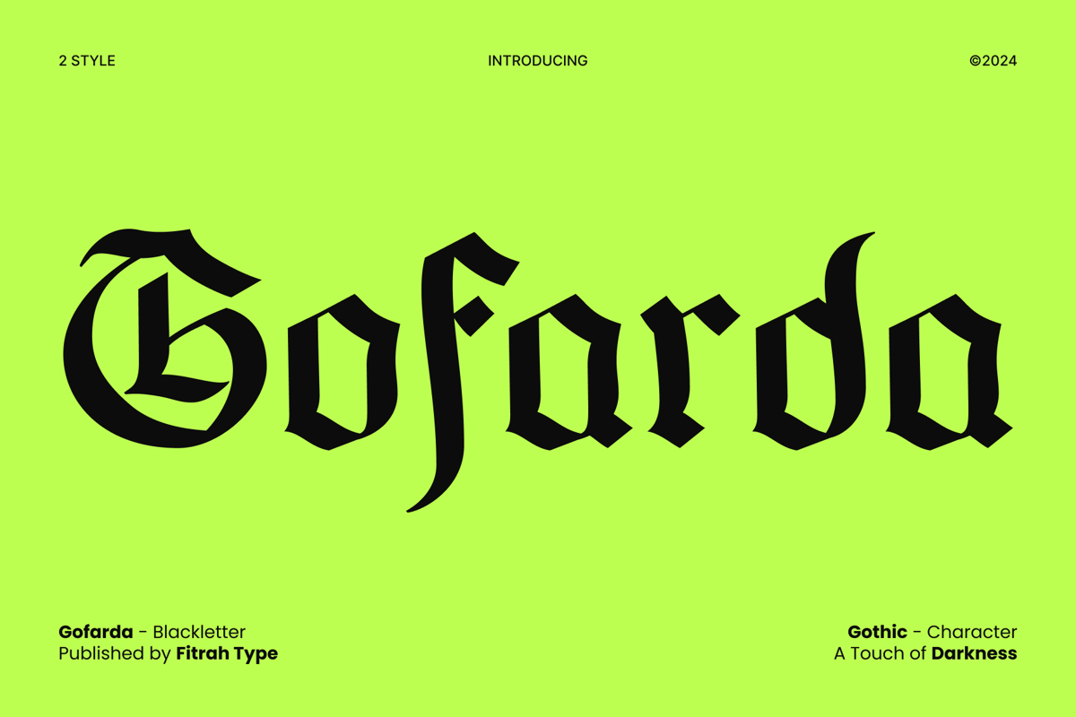 Gofarda Gothic Font - Free Download