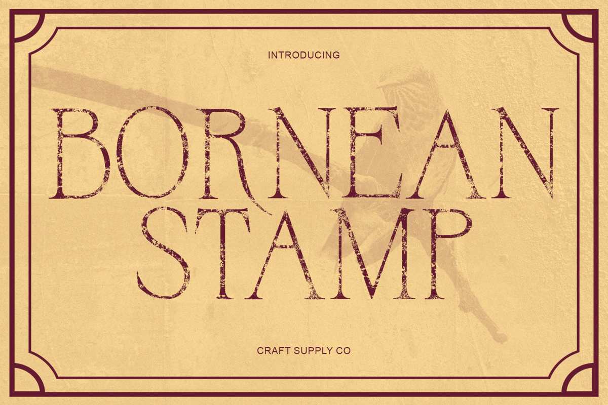 Bornean Stamp Font - Free Download