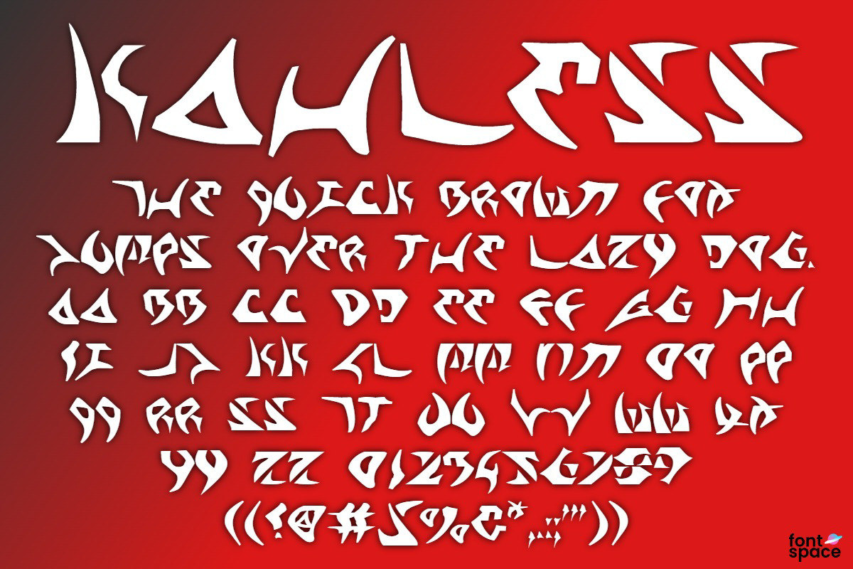 Kahless Font | Iconian Fonts | FontSpace