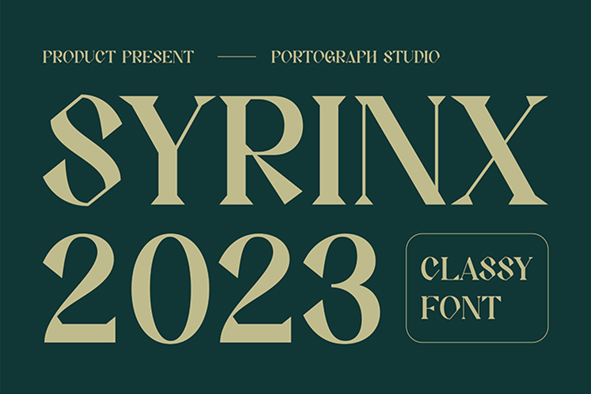 SYRINX Font | Portograph | FontSpace