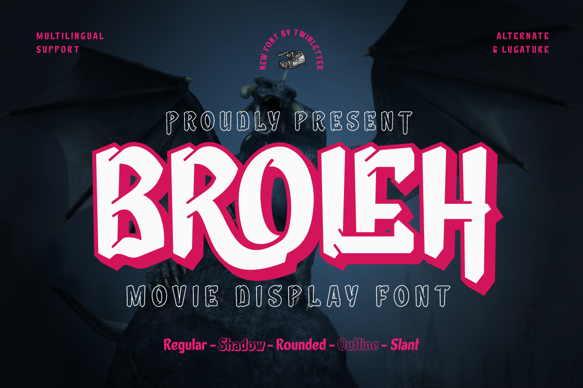 BROLEH Trial Font | twinletter | FontSpace