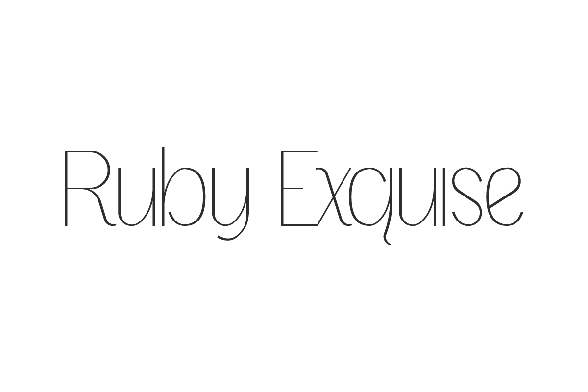 Ruby Exquise Font - Free Download