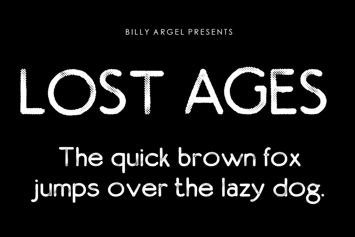 LOST AGES Font | Billy Argel Fonts | FontSpace